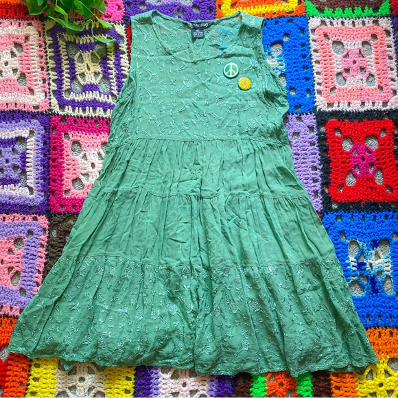 Awesome | Dresses | 9s Sage Green Floaty Sheer Fairy Minidress | Poshmark